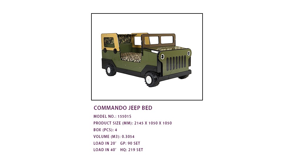 15501S Commando Jeep Bed